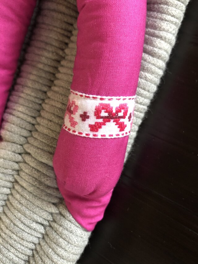 【FLIP TEE FLOP】24cm 布ぞうり グレー 刺繍リボン【No.161】 | iichi 日々の暮らしを心地よくするハンドメイドやアンティークのマーケットプレイス