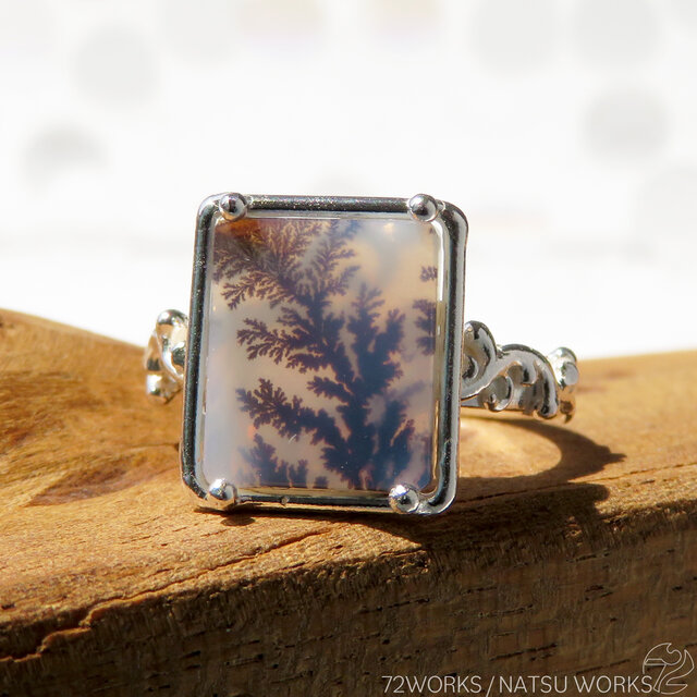 デンドリティック アゲートリング / Dendritic Agate Ring 3 | iichi 日々の暮らしを心地よくするハンドメイドやアンティークのマーケットプレイス