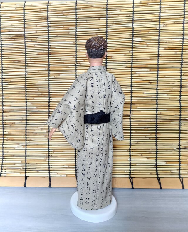 「歌詠み」30cm男子ドール浴衣 | iichi ハンドメイド・クラフト作品・手仕事品の通販