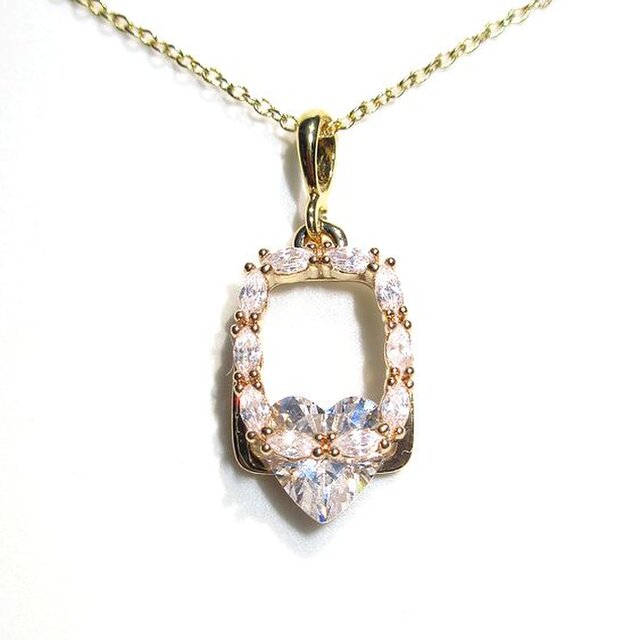 ☆送料無料☆ CZデザインネックレス超極細ネックレス ♯9-1 | iichi ハンドメイド・クラフト作品・手仕事品の通販