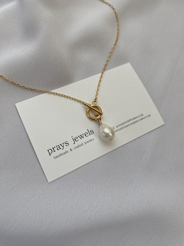 バロックパールマンテルネックレス ミディアムロング55cm | iichi ハンドメイド・クラフト作品・手仕事品の通販