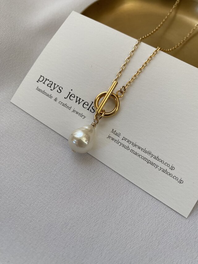 バロックパールマンテルネックレス ミディアムロング55cm | iichi ハンドメイド・クラフト作品・手仕事品の通販