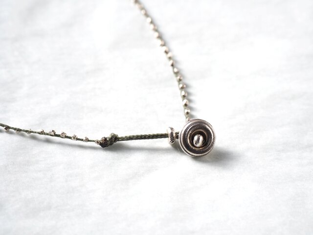 -Silver- braid BIB necklace | iichi 日々の暮らしを心地よくするハンドメイドやアンティークのマーケットプレイス