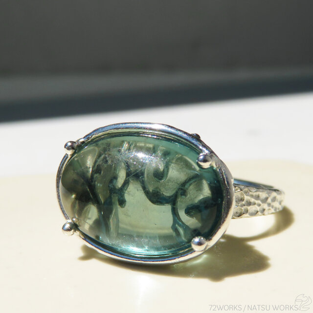 フローライト リング / Green Fluorite Ring | iichi ハンドメイド・クラフト作品・手仕事品の通販