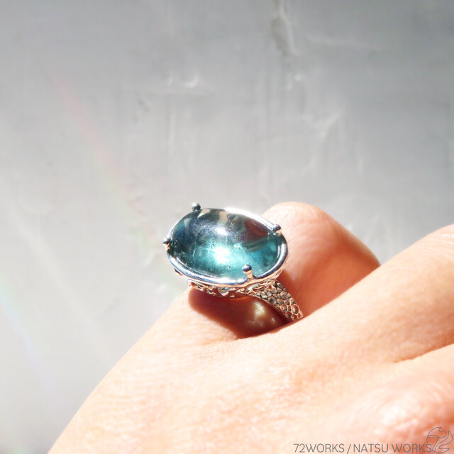 フローライト リング / Green Fluorite Ring | iichi ハンドメイド・クラフト作品・手仕事品の通販