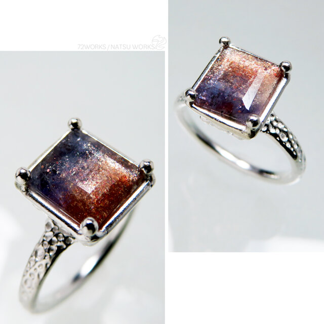 アイオライトサンストーン リング / Iolite Sunstone Ring l | iichi ハンドメイド・クラフト作品・手仕事品の通販