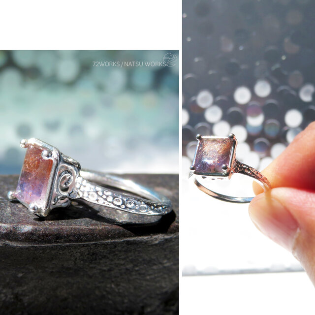アイオライトサンストーン リング / Iolite Sunstone Ring l | iichi ハンドメイド・クラフト作品・手仕事品の通販