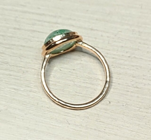 Emerald in quartz＊14kgf ring | iichi ハンドメイド・クラフト作品・手仕事品の通販