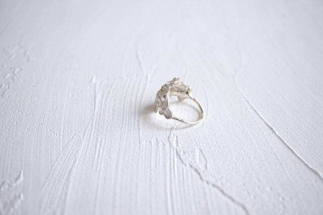 アジサイリング silver | iichi ハンドメイド・クラフト作品・手仕事品の通販