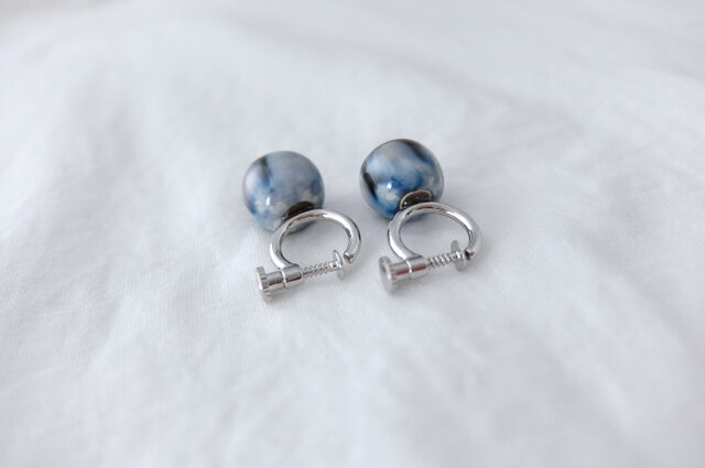 イヤリング hoop mizuawa | iichi ハンドメイド・クラフト作品・手仕事品の通販