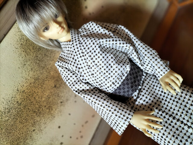 SD13 ロング脚タイプ用 男の子の浴衣と帯 | iichi ハンドメイド・クラフト作品・手仕事品の通販