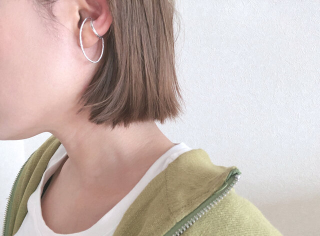 イヤーカフ 2連 silver | iichi ハンドメイド・クラフト作品・手仕事品の通販