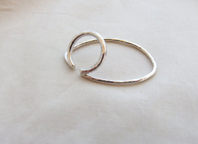 イヤーカフ 2連 silver | iichi ハンドメイド・クラフト作品・手仕事品の通販