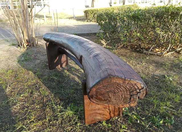 流木丸太ベンチP-23 | iichi ハンドメイド・クラフト作品・手仕事品の通販