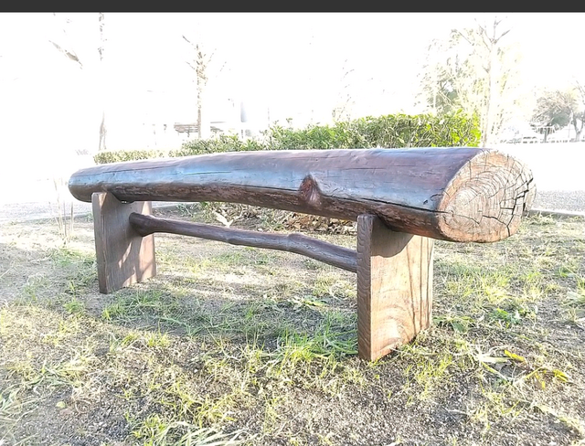 流木丸太ベンチP-23 | iichi ハンドメイド・クラフト作品・手仕事品の通販