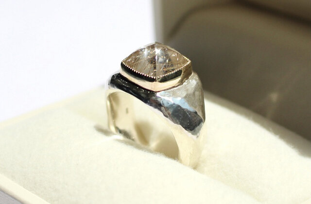 Rutile quartz / K10YG + SV925 | iichi ハンドメイド・クラフト作品・手仕事品の通販