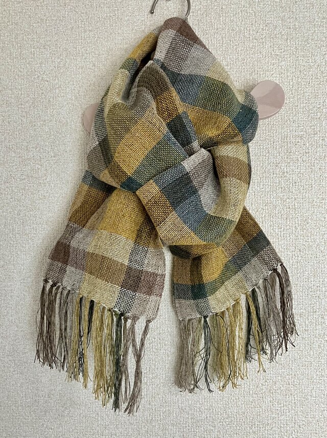 手織りストール A73 | iichi 日々の暮らしを心地よくするハンドメイドやアンティークのマーケットプレイス