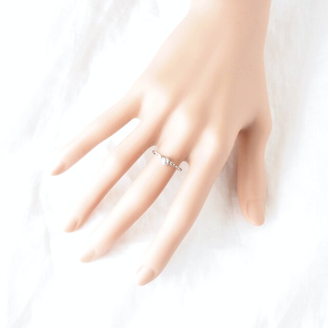Twist Point Ring（淡水パール） | iichi ハンドメイド・クラフト作品・手仕事品の通販
