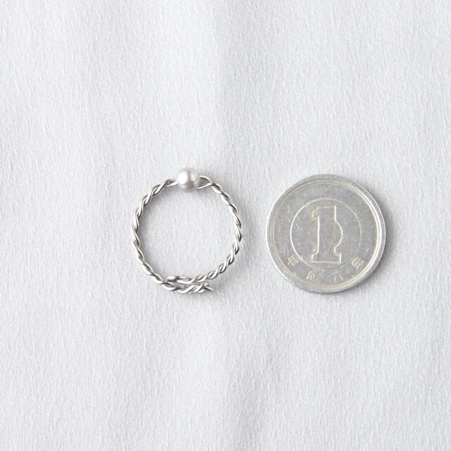 Twist Point Ring（淡水パール） | iichi ハンドメイド・クラフト作品・手仕事品の通販