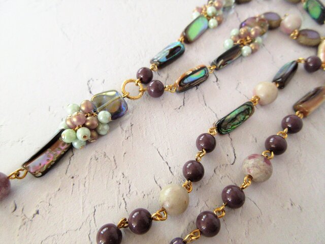 アバロンシェルのネックレス（N1282） | iichi 日々の暮らしを心地よくするハンドメイドやアンティークのマーケットプレイス