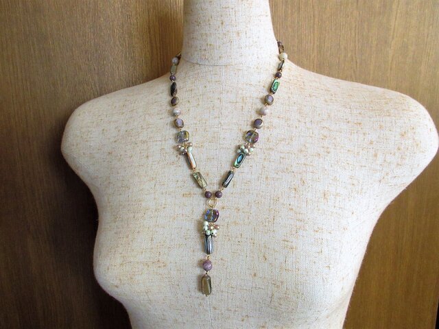 アバロンシェルのネックレス（N1282） | iichi ハンドメイド・クラフト作品・手仕事品の通販