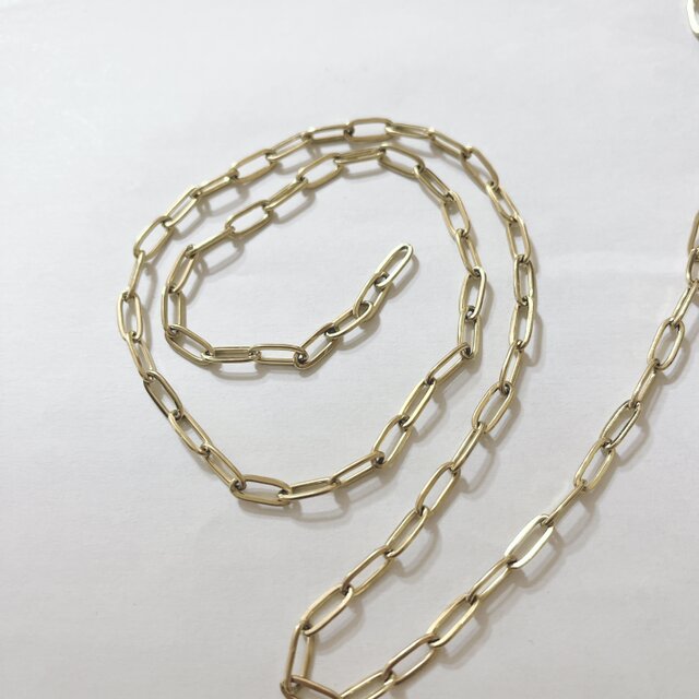 あずきチェーン1m ゴールド パーツ ハンドメイド 手芸 材料 クラフト 18金 | iichi ハンドメイド・クラフト作品・手仕事品の通販