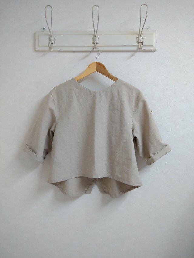 ナチュラル素材。サクッとプルオーバー。VPO-107 | iichi ハンドメイド・クラフト作品・手仕事品の通販