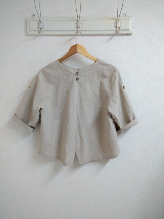 ナチュラル素材。サクッとプルオーバー。VPO-107 | iichi ハンドメイド・クラフト作品・手仕事品の通販