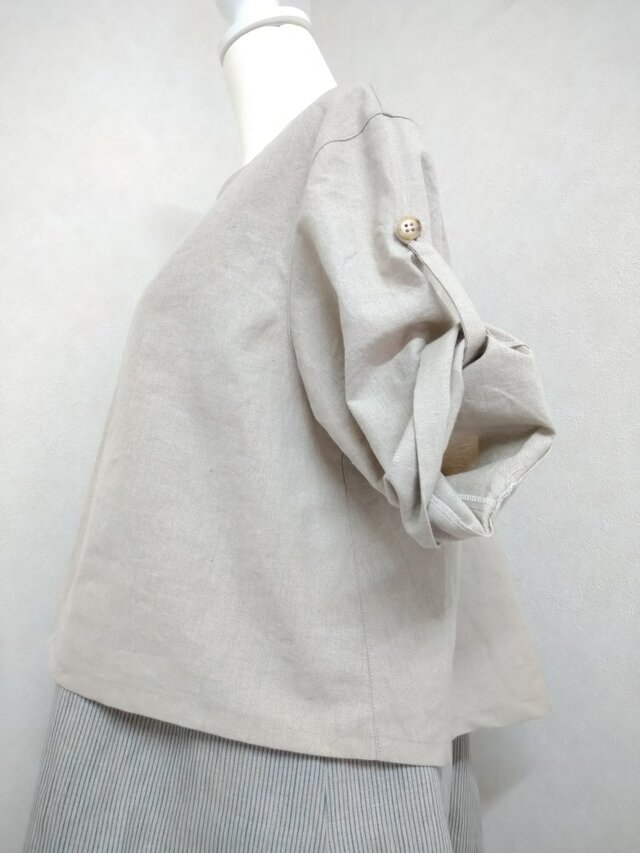 ナチュラル素材。サクッとプルオーバー。VPO-107 | iichi ハンドメイド・クラフト作品・手仕事品の通販