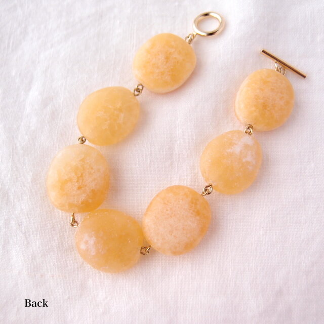 【OUTLET】Yellow Calcite／イエローカルサイト ブレスレット | iichi ハンドメイド・クラフト作品・手仕事品の通販