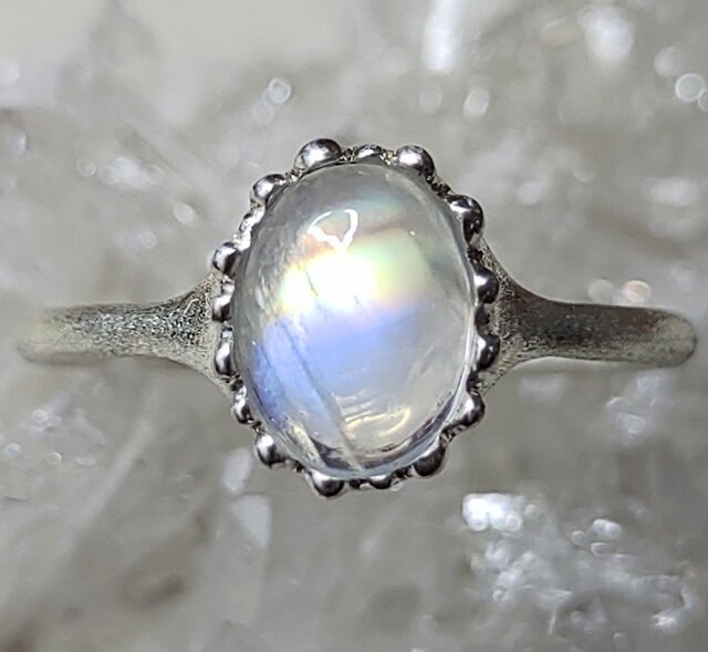 rainbow moon＊925 ring | iichi ハンドメイド・クラフト作品・手仕事品の通販