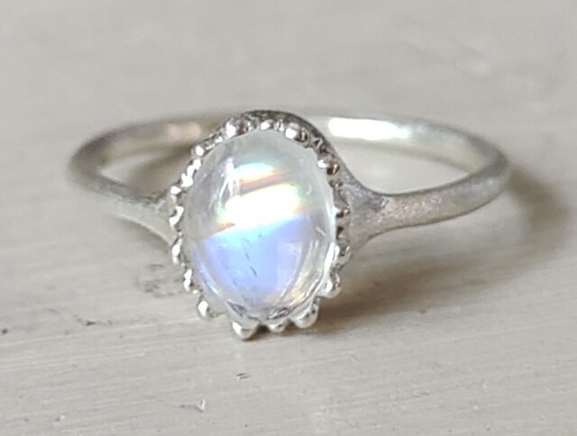 rainbow moon＊925 ring | iichi ハンドメイド・クラフト作品・手仕事品の通販