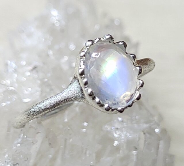 rainbow moon＊925 ring | iichi ハンドメイド・クラフト作品・手仕事品の通販