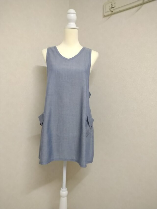 サラふわな柔らかフレアーチュニック。BLF-111 | iichi ハンドメイド・クラフト作品・手仕事品の通販