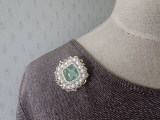 *Always*ウォータードロップブローチ | iichi ハンドメイド・クラフト作品・手仕事品の通販