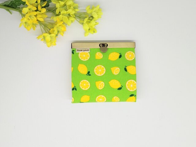 カード財布M（fresh lemon） | iichi 日々の暮らしを心地よくするハンドメイドやアンティークのマーケットプレイス