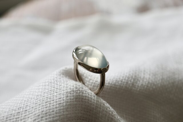 K10WG[月兎のmoonstone]ring | iichi ハンドメイド・クラフト作品・手仕事品の通販