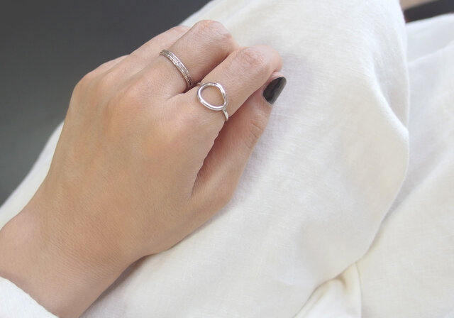 【Circle】シルバーリング | iichi ハンドメイド・クラフト作品・手仕事品の通販