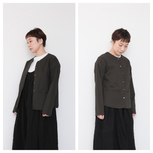 アウトレット Paris jacket / sumi | iichi ハンドメイド・クラフト作品・手仕事品の通販