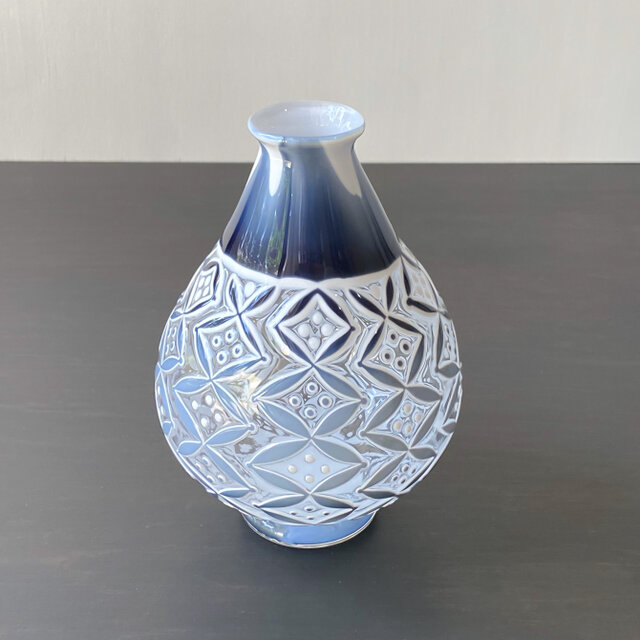 pattern vase 紺七宝 | iichi ハンドメイド・クラフト作品・手仕事品の通販