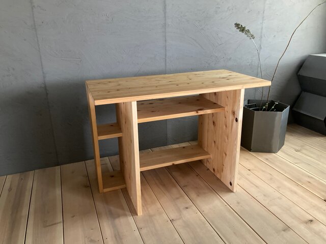 コドモから大人まで使える桧の収納デスク 勉強机｜PC机｜作業台｜ワークデスク | iichi ハンドメイド・アンティーク・食品・ギフト・手作り