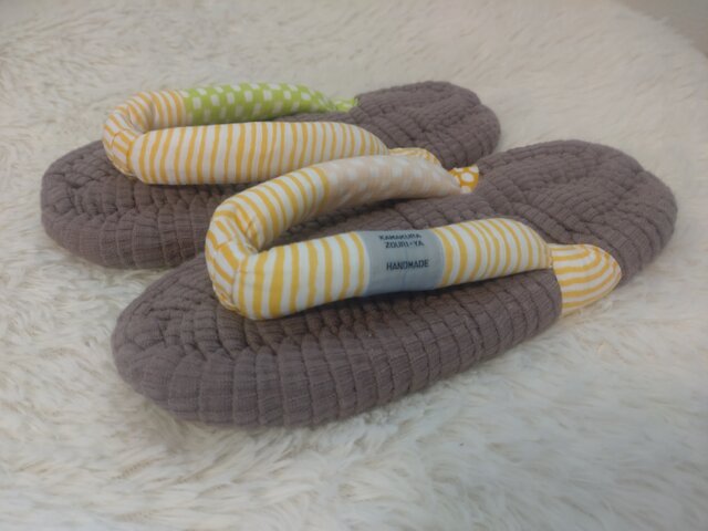 布ぞうり 22cm | iichi 日々の暮らしを心地よくするハンドメイドやアンティークのマーケットプレイス