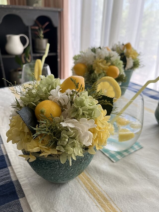 Limone / リモーネ ポットアレンジⓂ | iichi 日々の暮らしを心地よくするハンドメイドやアンティークのマーケットプレイス