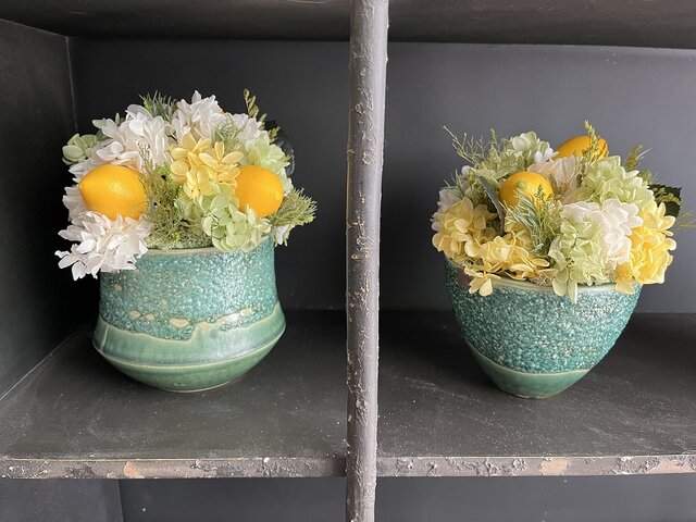 Limone / リモーネ ポットアレンジⓂ | iichi 日々の暮らしを心地よくするハンドメイドやアンティークのマーケットプレイス