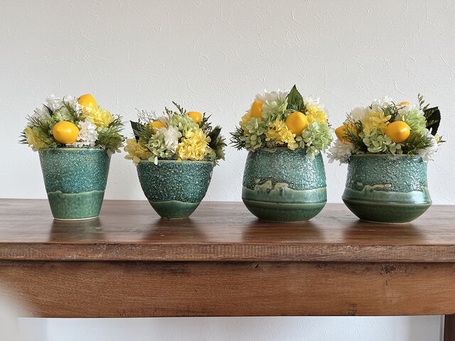 Limone / リモーネ ポットアレンジⓁ | iichi ハンドメイド・クラフト作品・手仕事品の通販