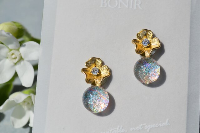 CL+ hana (イヤリング） | iichi ハンドメイド・クラフト作品・手仕事品の通販