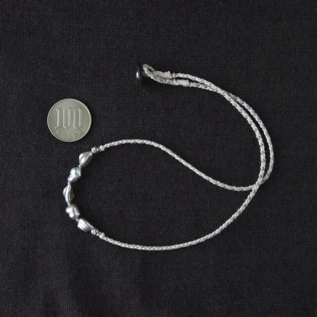 Silver Pearl Short Necklace（淡水ケシパール） | iichi ハンドメイド・クラフト作品・手仕事品の通販