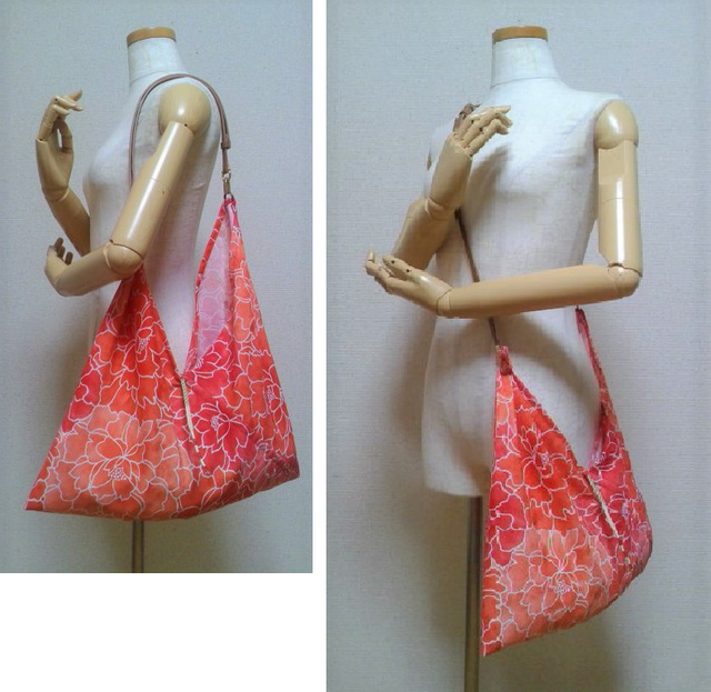 華やかな柄の吾妻袋（持ち手のおまけ付き） | iichi 日々の暮らしを心地よくするハンドメイドやアンティークのマーケットプレイス