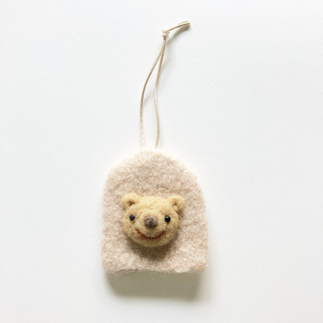 keycase bear beige | iichi ハンドメイド・クラフト作品・手仕事品の通販