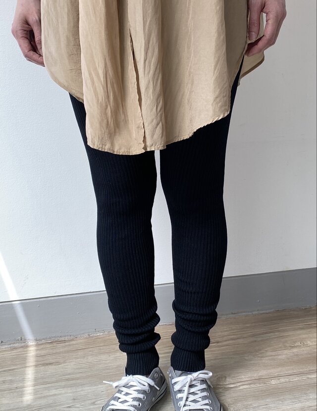 定番 シルクニット レギンス CAMEL | iichi ハンドメイド・クラフト作品・手仕事品の通販